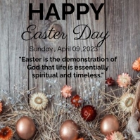 Happy easter day 2023 quotation Template | PosterMyWall
