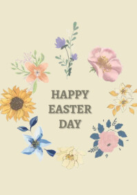 Happy Easter A4 Template | PosterMyWall