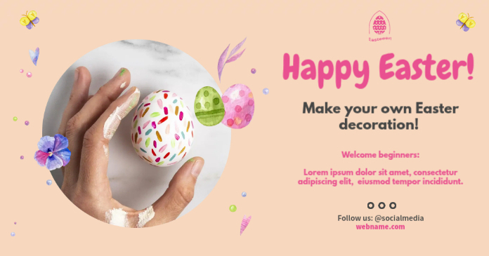 Happy Easter Day Ads Template | PosterMyWall