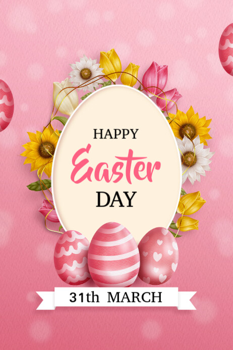 Happy Easter Day Template | PosterMyWall