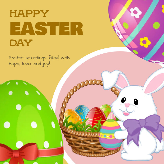 Happy Easter Day Template | PosterMyWall