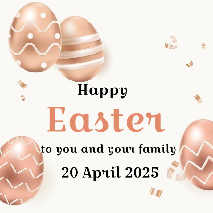 Plantilla de Happy Easter day | PosterMyWall