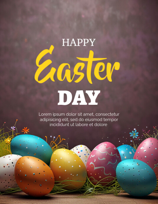 Happy Easter Day Template | PosterMyWall