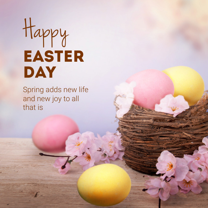 Copy of happy easter day | PosterMyWall