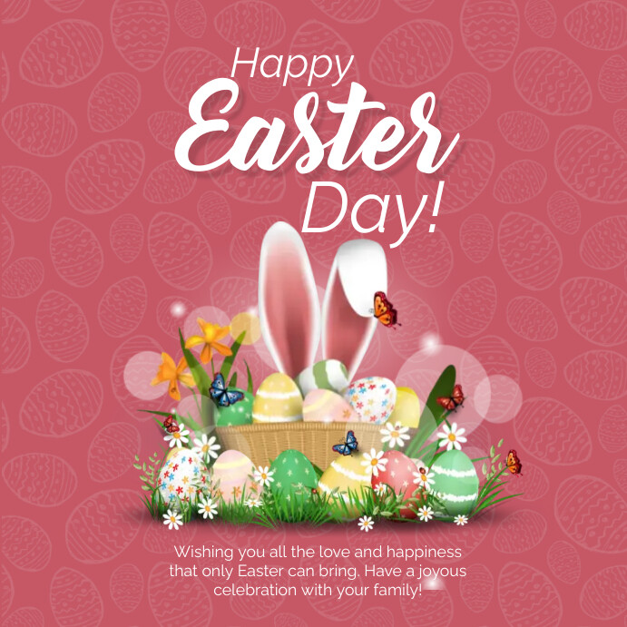 Happy Easter Day Template | PosterMyWall