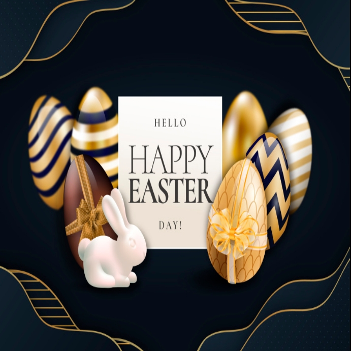 Happy Easter day Template | PosterMyWall