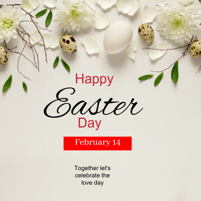 Happy Easter Day Template | PosterMyWall
