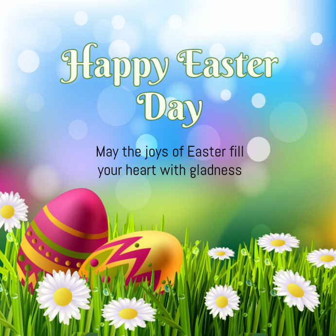 Happy Easter Day Template | PosterMyWall