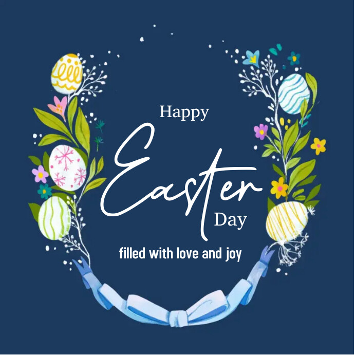 happy easter day Template | PosterMyWall