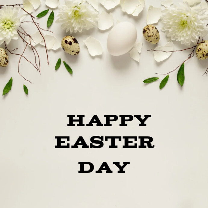 Happy Easter day Template | PosterMyWall