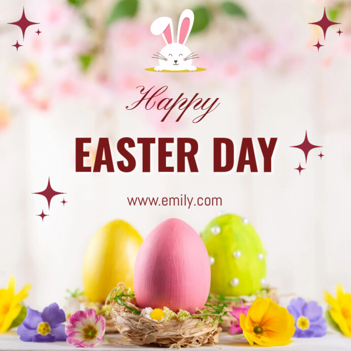 Happy Easter Day Template | PosterMyWall