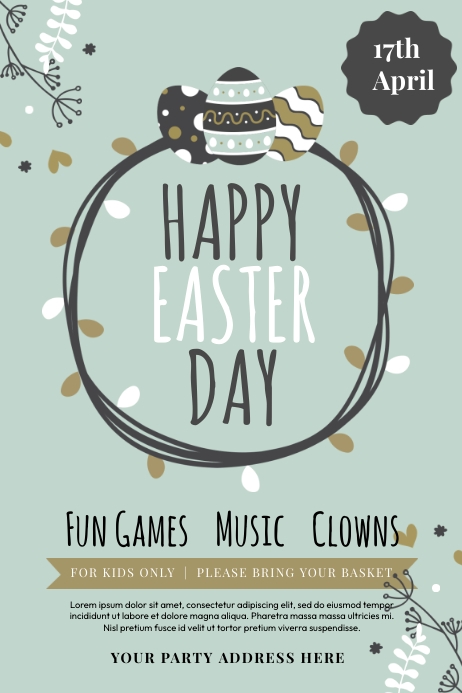 Happy Easter Day Template | PosterMyWall