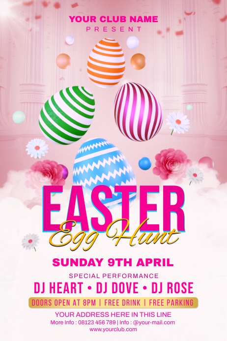 Happy Easter Day Flyer Template | PosterMyWall