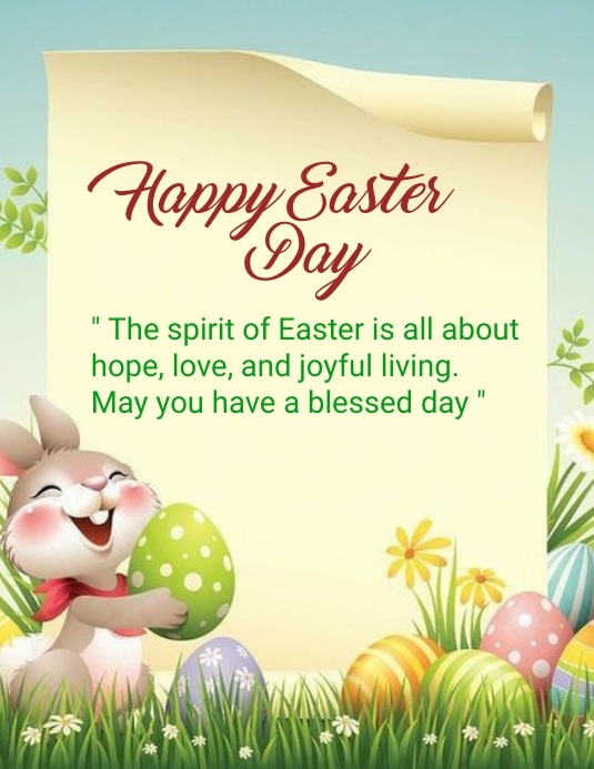 Copy of Happy Easter day flyers | PosterMyWall