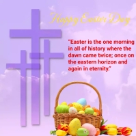 Happy Easter day flyers Template | PosterMyWall