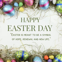 Happy Easter Instagram Post Template | PosterMyWall