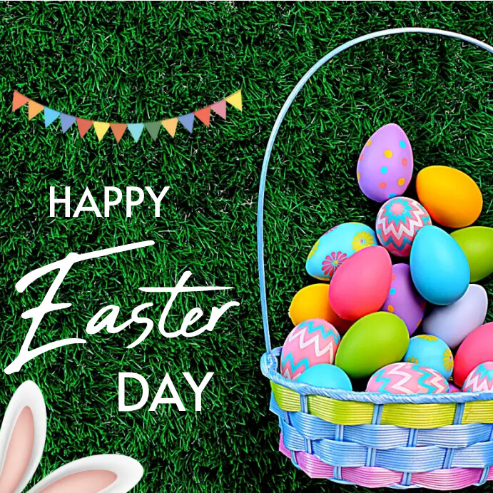 Copy of Happy Easter day Instagram post | PosterMyWall