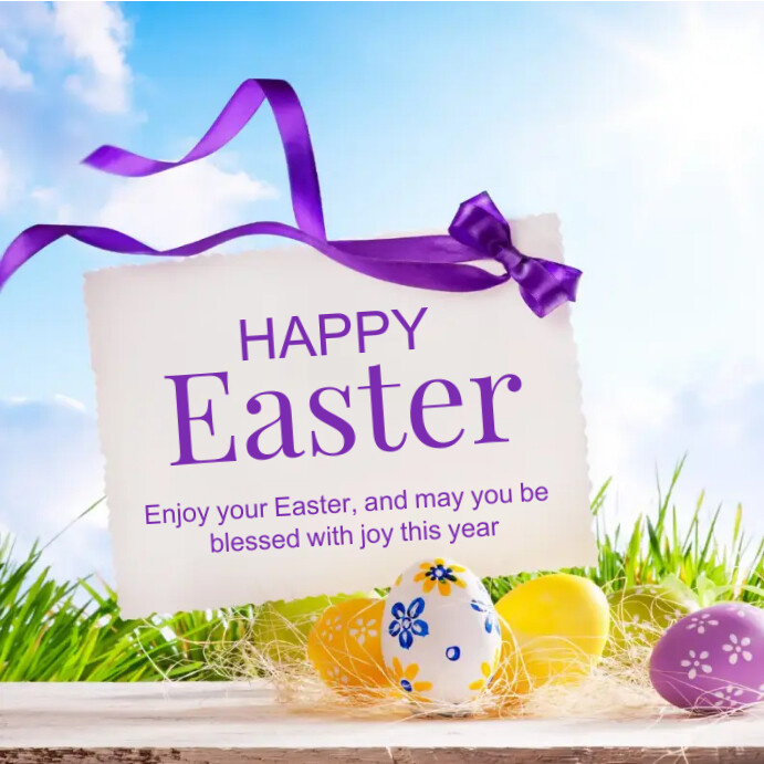 Happy Easter day Instagram post Template | PosterMyWall