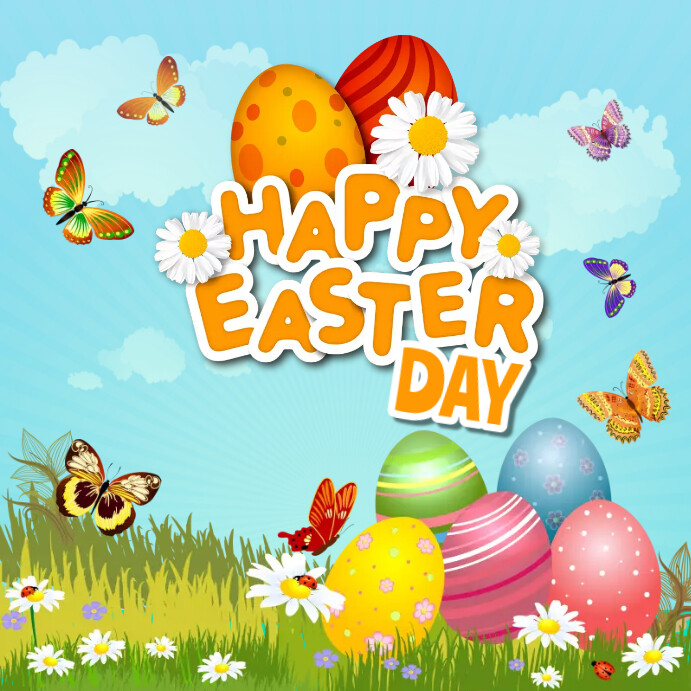 Copy of Happy Easter Day instagram post | PosterMyWall