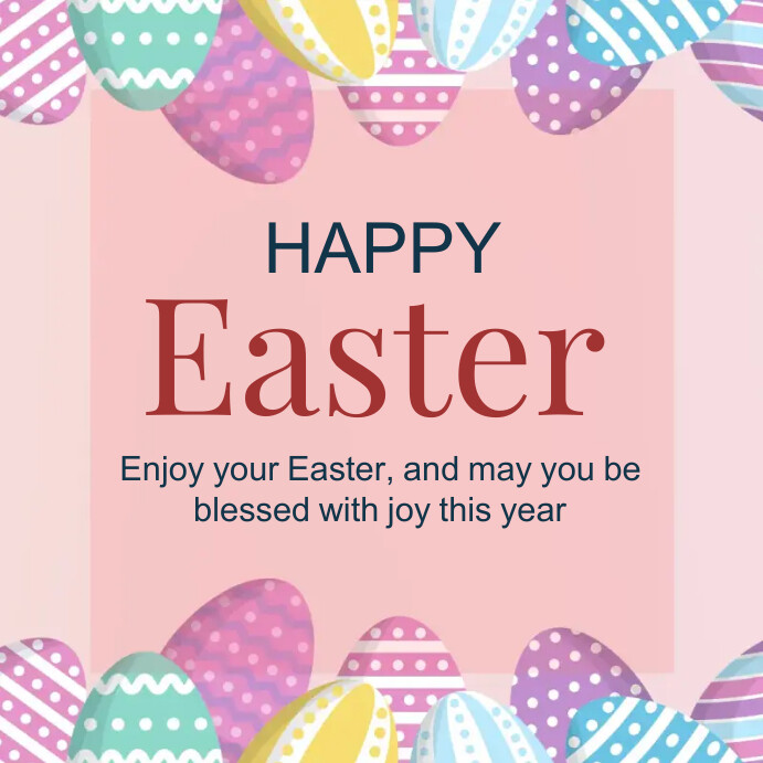 Happy Easter day Instagram post Template | PosterMyWall