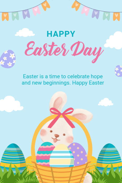 happy easter day poster Template | PosterMyWall