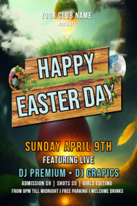 Happy Easter Poster Template | PosterMyWall
