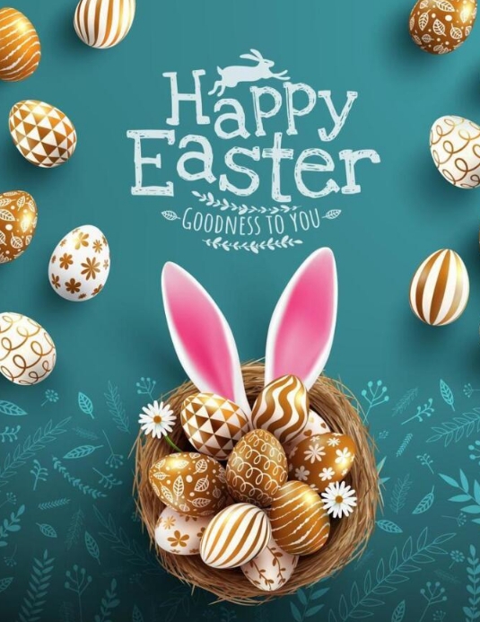 Happy Easter Day Poster Template Design | PosterMyWall
