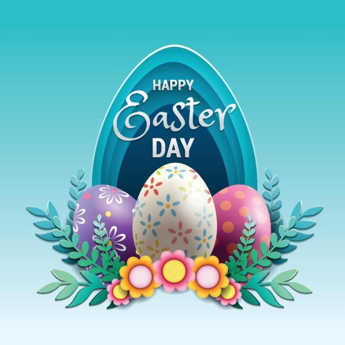Happy Easter Day Poster Template Design | PosterMyWall
