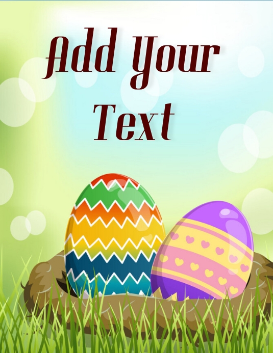 Happy Easter Day Poster Template Design | PosterMyWall