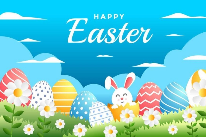 Happy Easter Day Poster Template Design | PosterMyWall