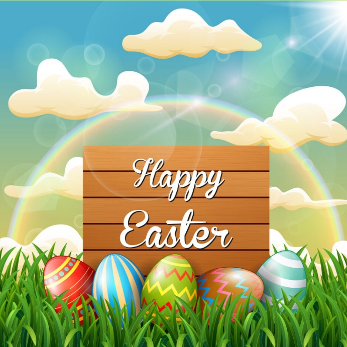 Happy Easter Day Poster Template Design | PosterMyWall
