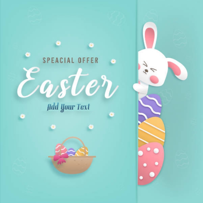 Happy Easter Day Poster Template Design | PosterMyWall