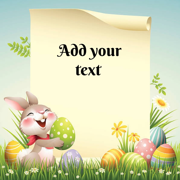Copy of Happy Easter Day Poster Template Design | PosterMyWall
