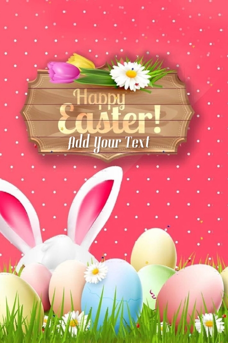 Happy Easter Day Poster Template Design | PosterMyWall