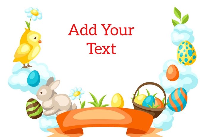 Happy Easter Day Poster Template Design | PosterMyWall