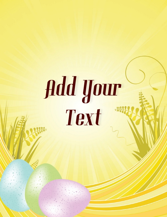 Happy Easter Day Poster Template Design | PosterMyWall