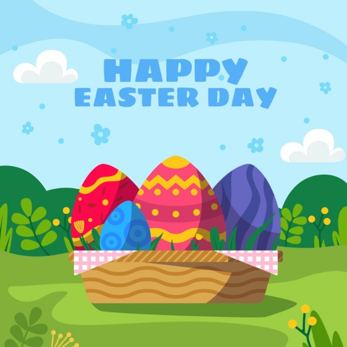 Copy of Happy Easter Day Poster Template Design | PosterMyWall