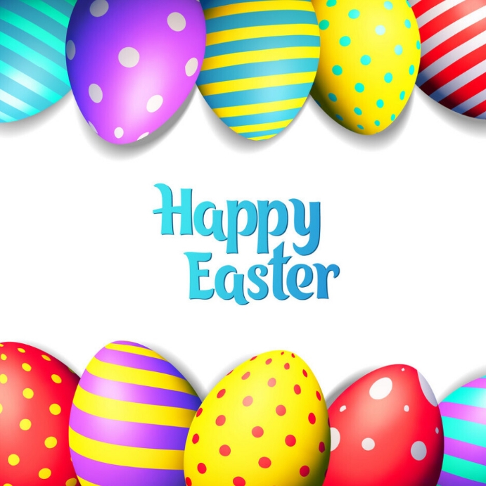 Happy Easter Day Poster Template Design | PosterMyWall
