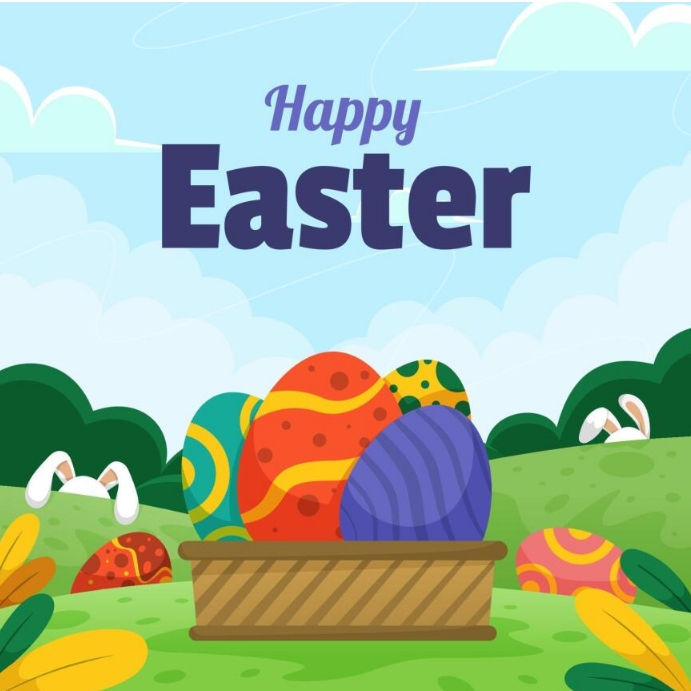 Happy Easter Day Poster Template Design | PosterMyWall