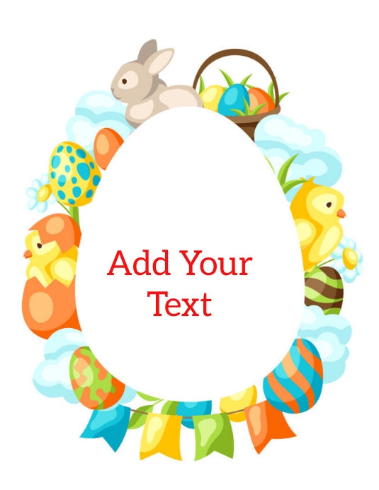 Happy Easter Day Poster Template Design | PosterMyWall