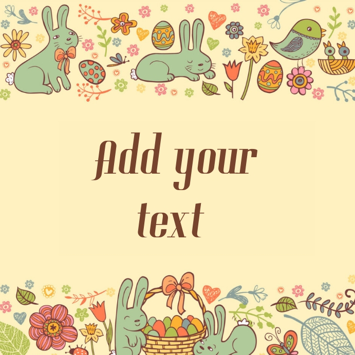 Happy Easter Day Poster Template Design | PosterMyWall