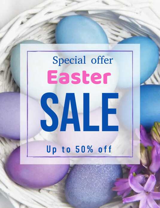 Happy easter day sale templates | PosterMyWall