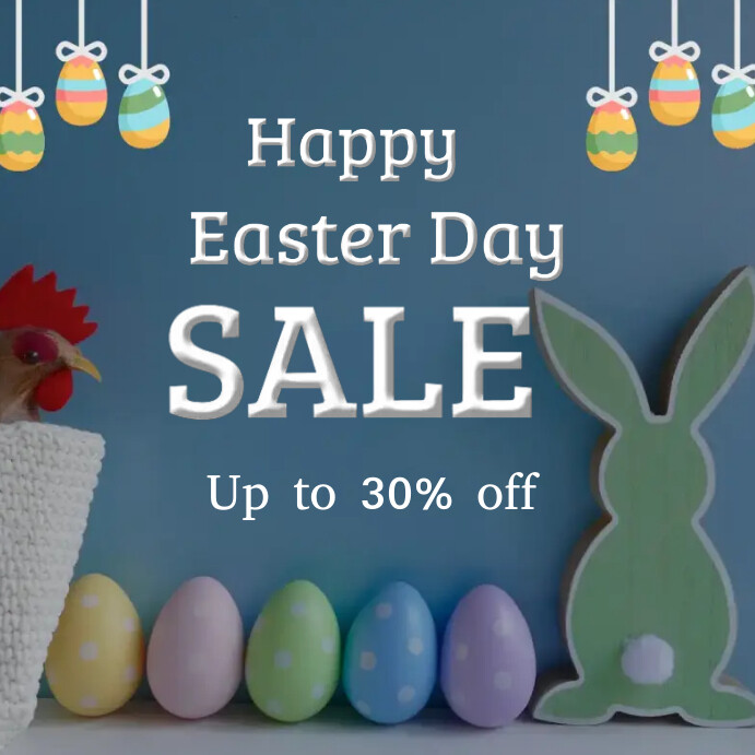 Copy of Happy Easter day sale templates | PosterMyWall