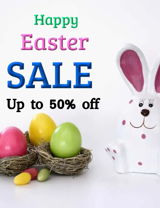 Copy of Happy easter day sale templates | PosterMyWall