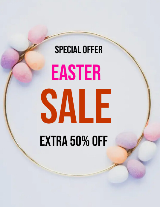 Copy of Happy easter day sale templates | PosterMyWall