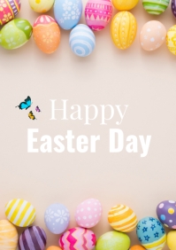 Happy Easter A4 Template | PosterMyWall