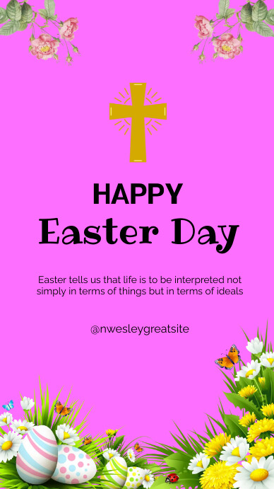 Happy Easter Day Template | PosterMyWall