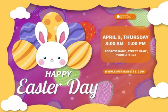 Happy Easter Day Video Template | PosterMyWall