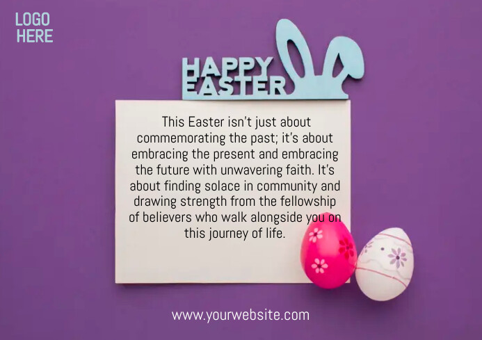 happy easter day wish Template | PosterMyWall