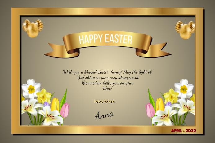 Happy Easter Template | PosterMyWall